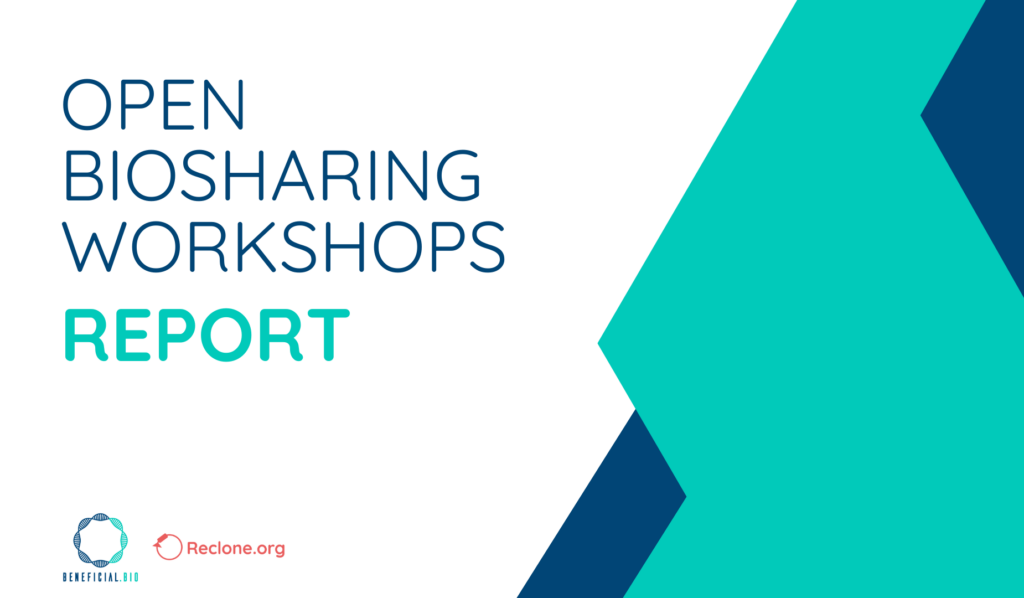 Open BioSharing Workshops – Reagent Collaboration Network